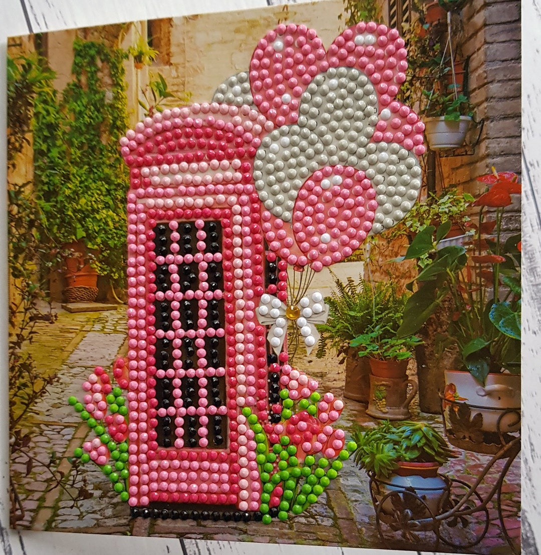 Love You Spring Greetings Luxury Diamond Painting Generic Greeting Card ...