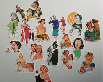 Retro Pin up Stickers - Etsy
