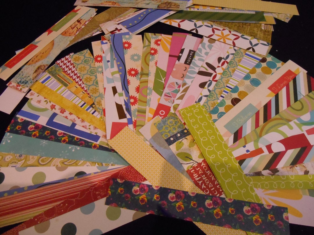 Cardstock Patterned Paper Strips Borders 2 X 6" (5 X 10cm ...