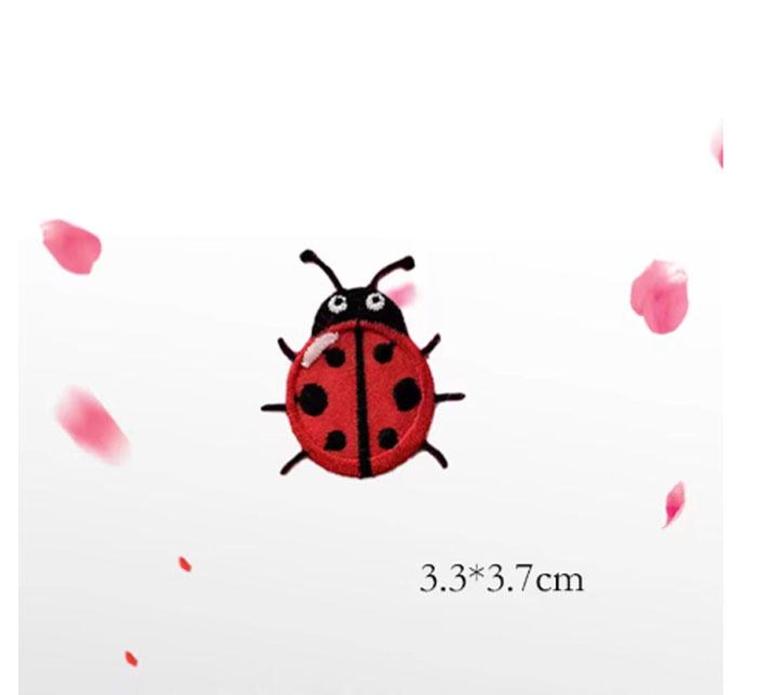 Ladybug Iron on Sew on Patches Ladybird Embroidered Patch Appliqués ...