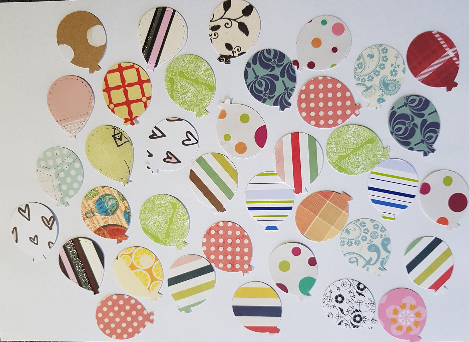 Handmade Diecut Balloon Embellishments Cards Scrapbooks | Etsy