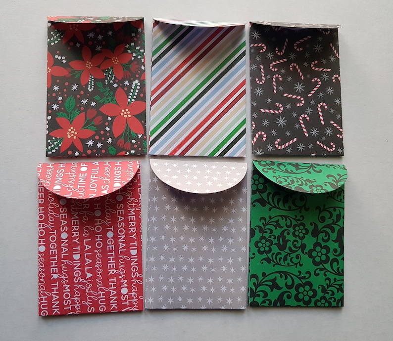 Christmas Mini Envelopes, Gift Card Envelopes, Journals, Planners ...