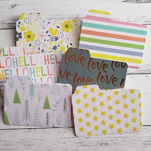 6 Pcs Mini File Folders Set for Planners Scrapbooking Travellers ...