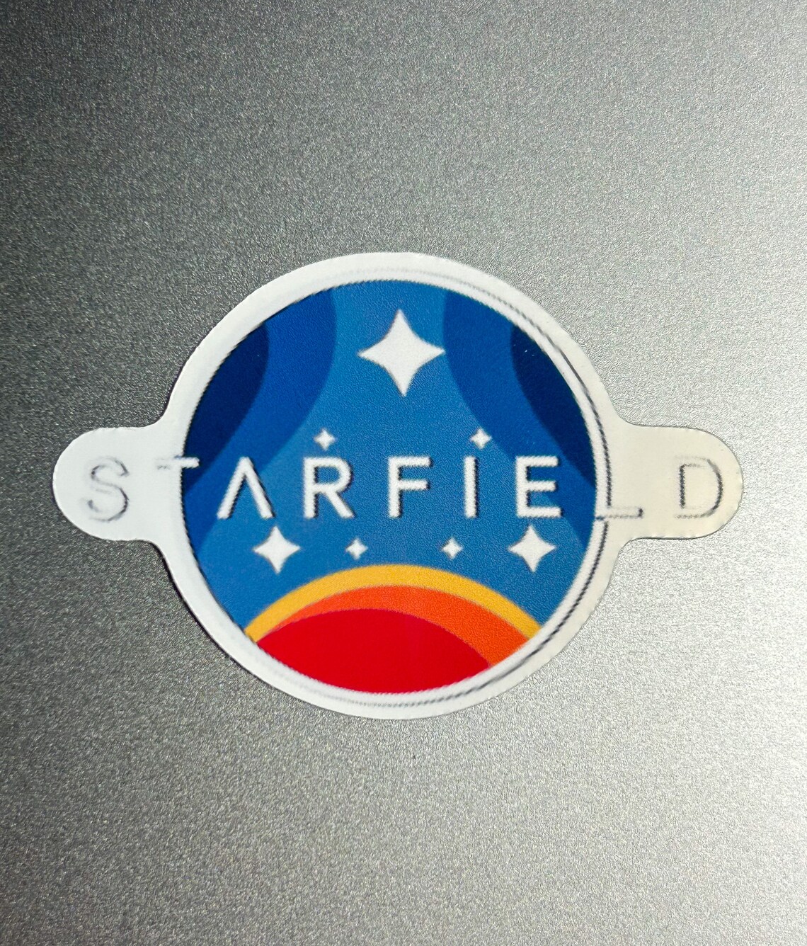 Starfield Inspired Video Game Logo Sticker Great Gift for Gamers Grey ...