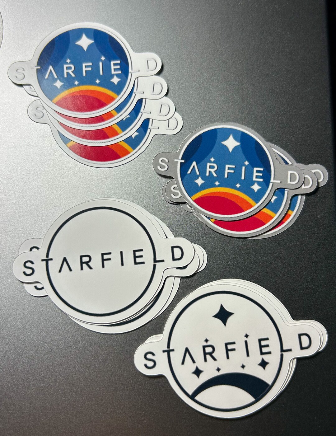 Starfield Inspired Video Game Logo Sticker Great Gift for Gamers Grey ...