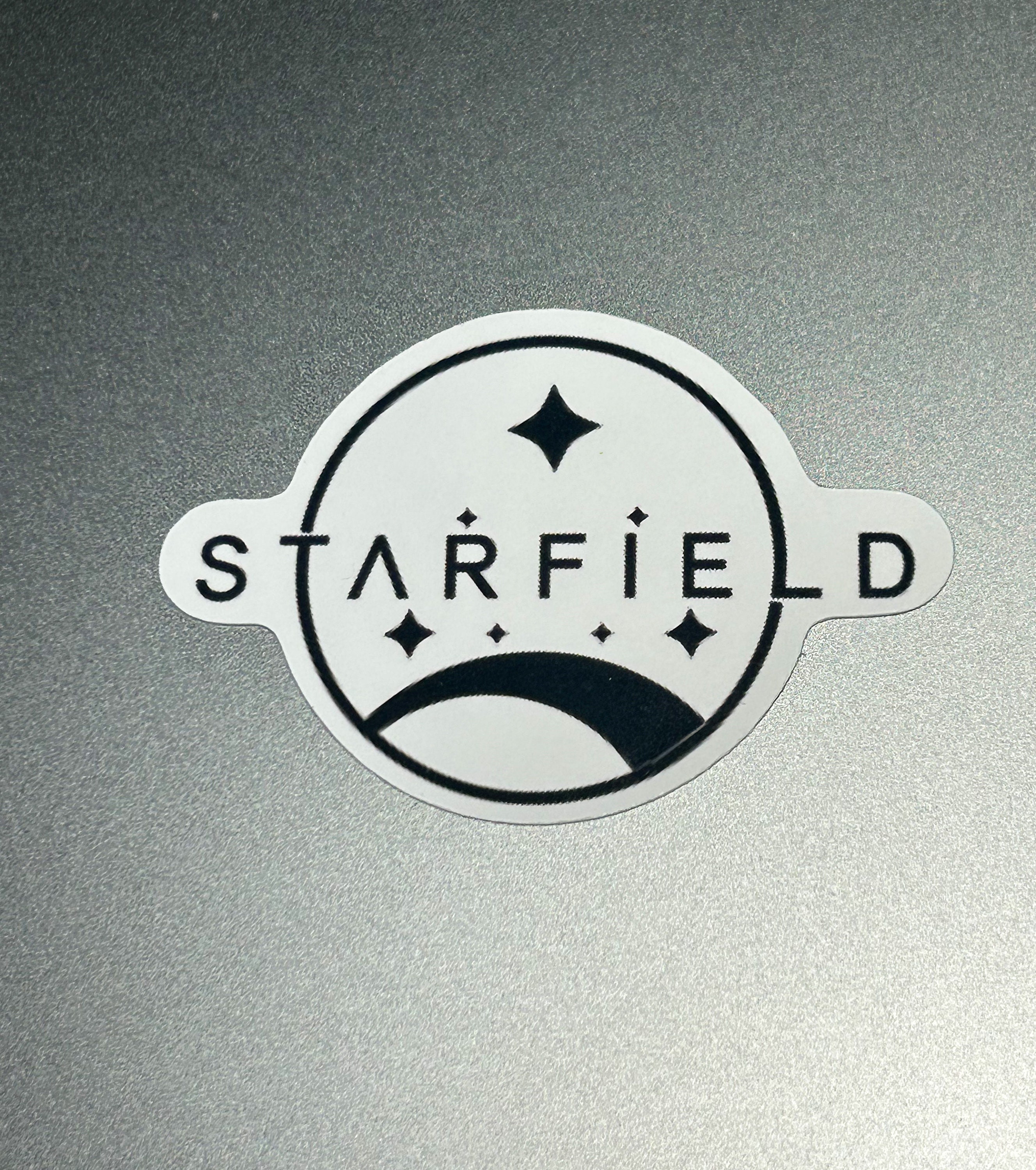 Starfield Inspired Video Game Logo Sticker Great Gift for Gamers Grey ...