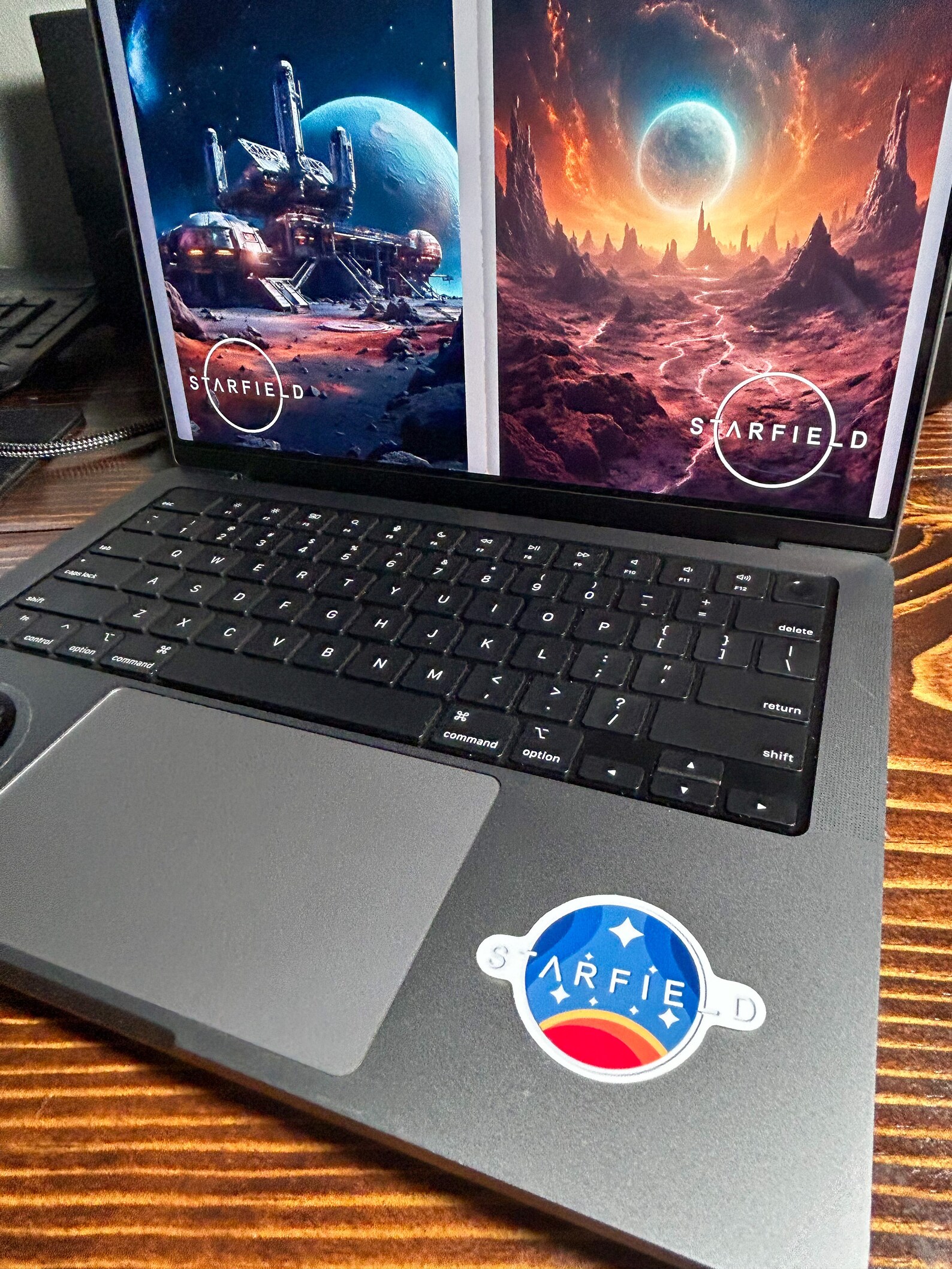 Starfield Inspired Video Game Logo Sticker Great Gift for Gamers Grey ...