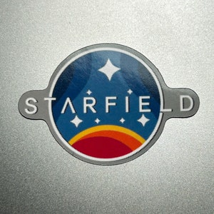 Starfield Inspired Video Game Logo Sticker Great Gift for Gamers Grey ...