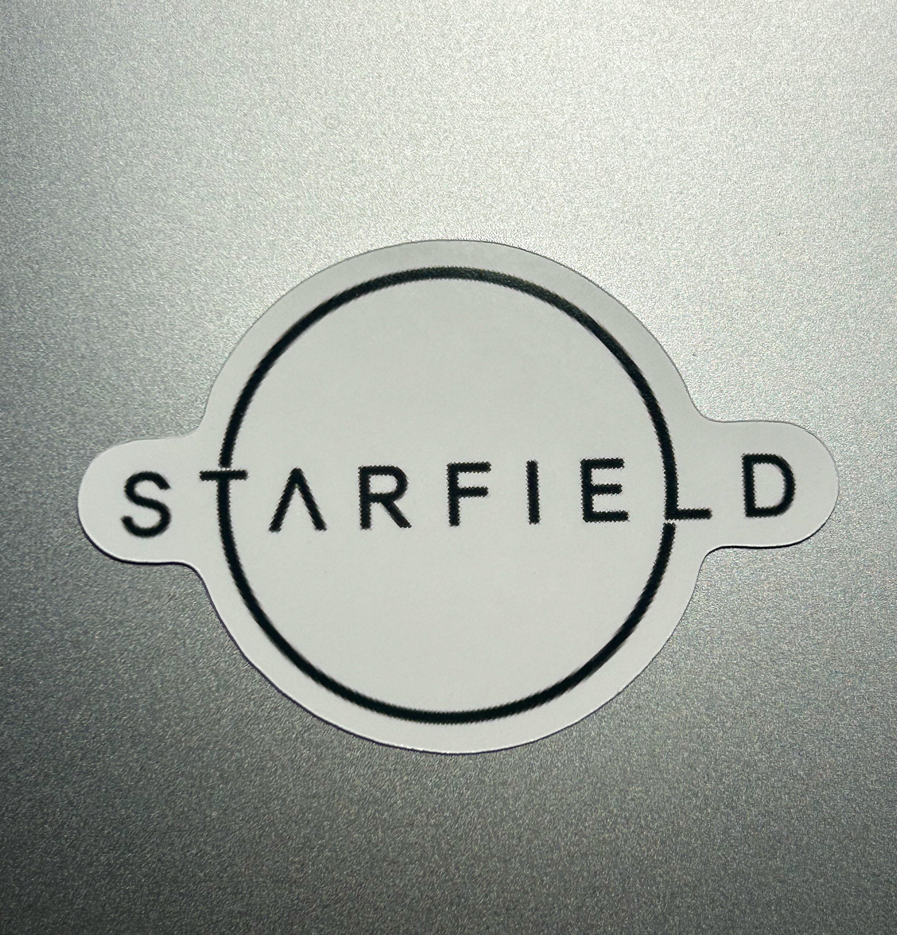Starfield Inspired Video Game Logo Sticker Great Gift for Gamers Grey ...