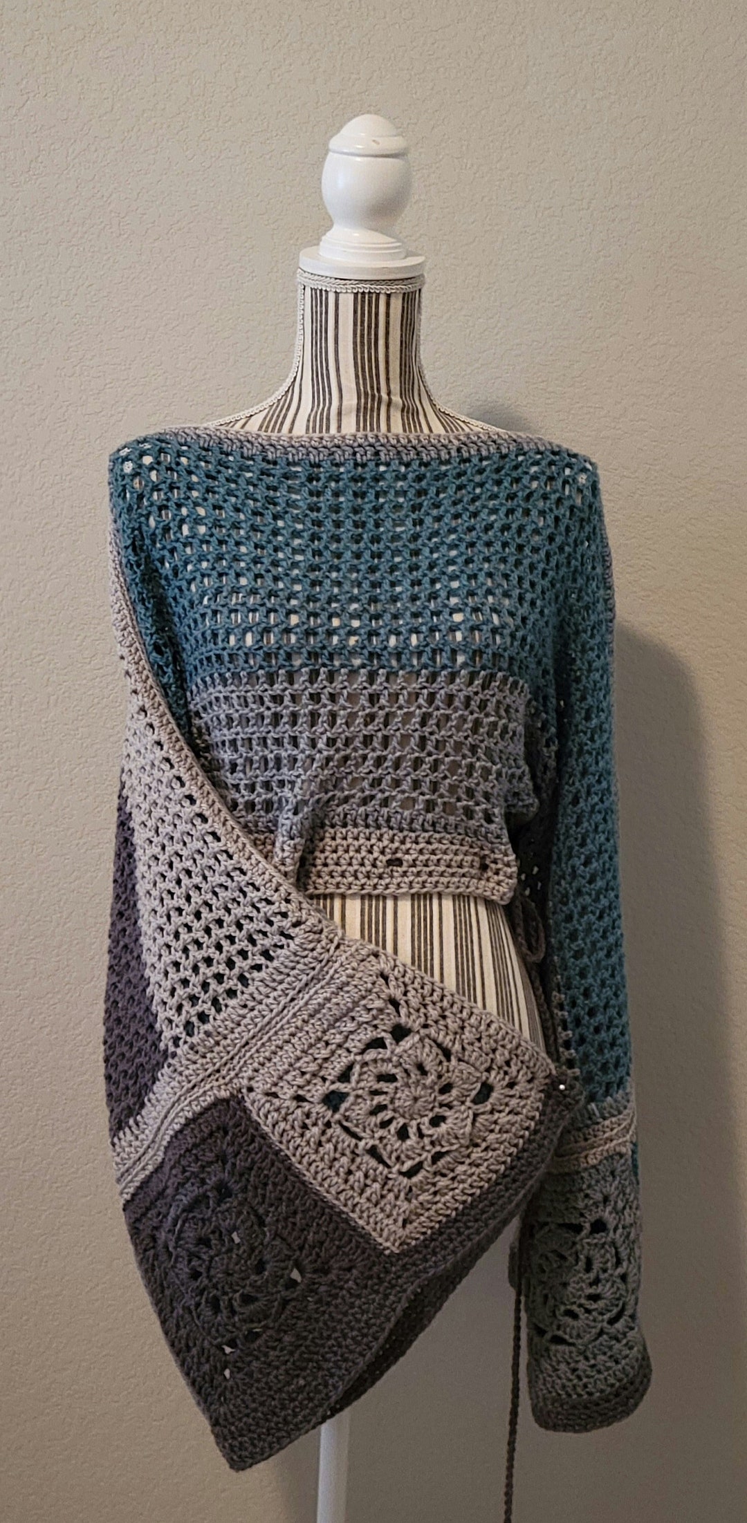 Halter, Crop Top, Crochet, Handmade, Boho, Lolita, Mori, Kei, Kawaii ...
