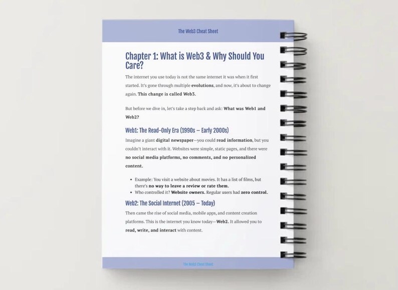 The Web3 Cheat Sheet - Etsy