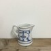Blue & White Winterling Strawflower Creamer Milk Jug, Lidded Sugar Made ...