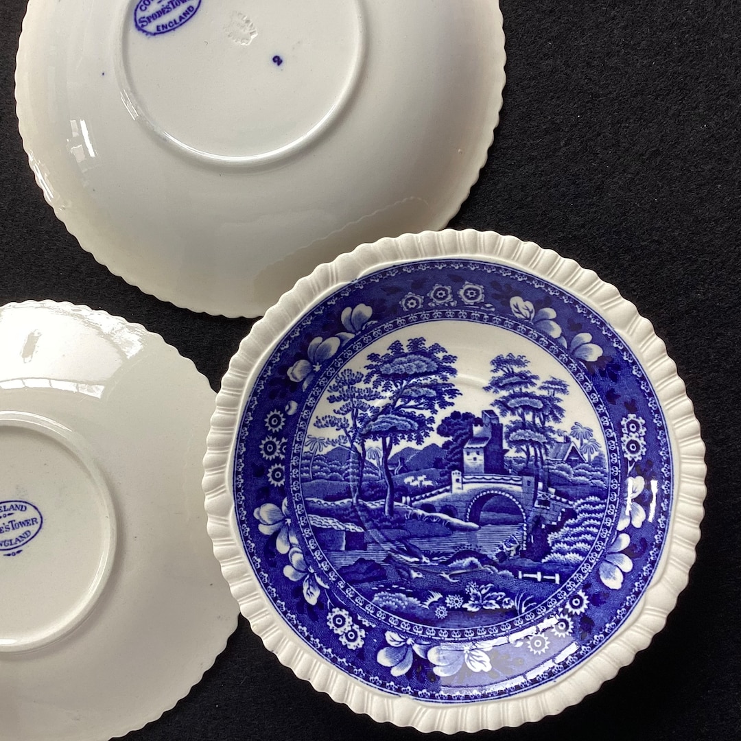 Spode Blue Tower 2 Dishes Made in England - Etsy