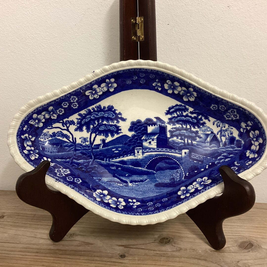 Copeland Spode Tower Blue and White Dish, English Country Farmhouse ...