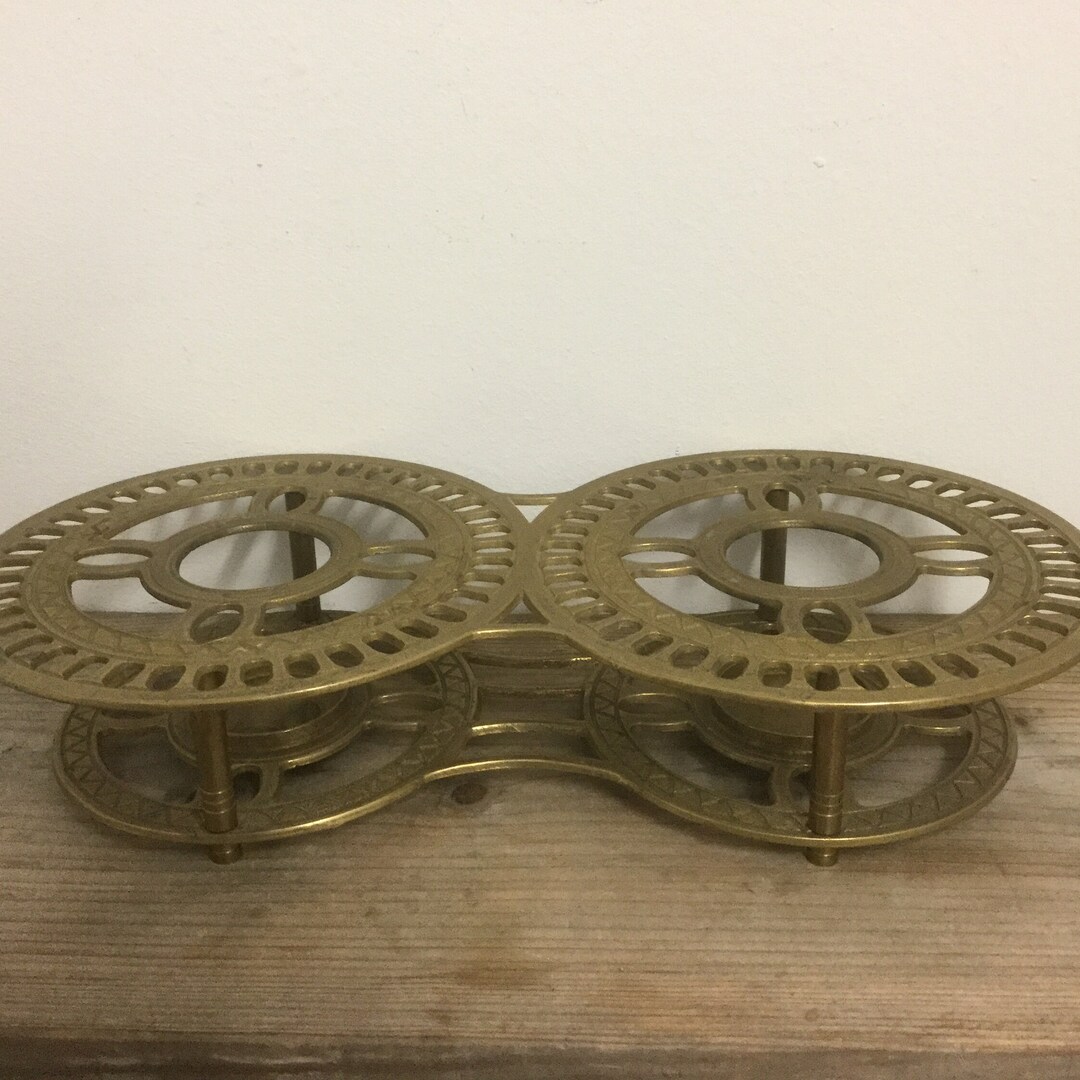 Brass Warming Trivet Pot Warmer Antique Teapot Stand, French Salon De ...