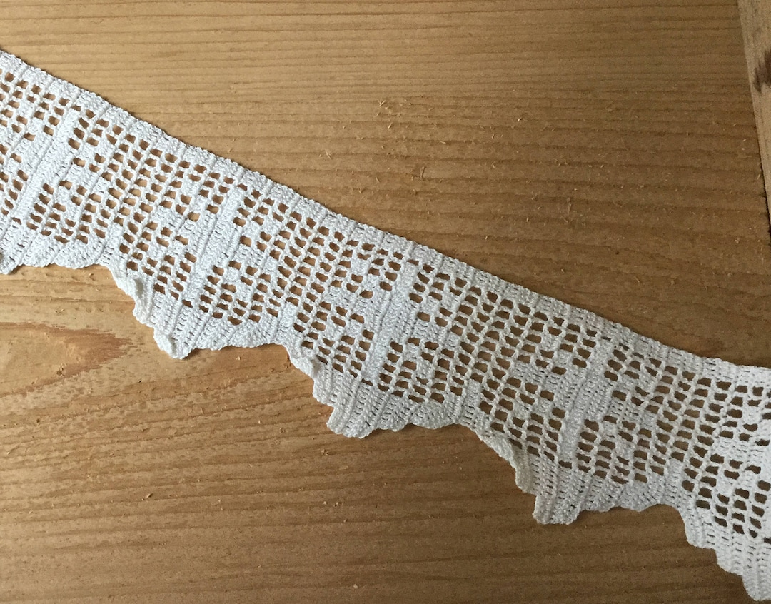 Antique Macrame Crochet Lace Edging Ecru Beige Trim - Etsy