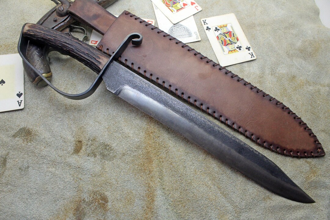 Gaucho Knife Forged Western Bowie Sword Confederate Frontier Civil ...