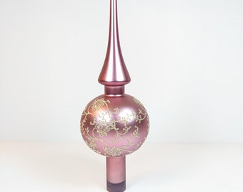Pink Finial Tree Topper - Etsy