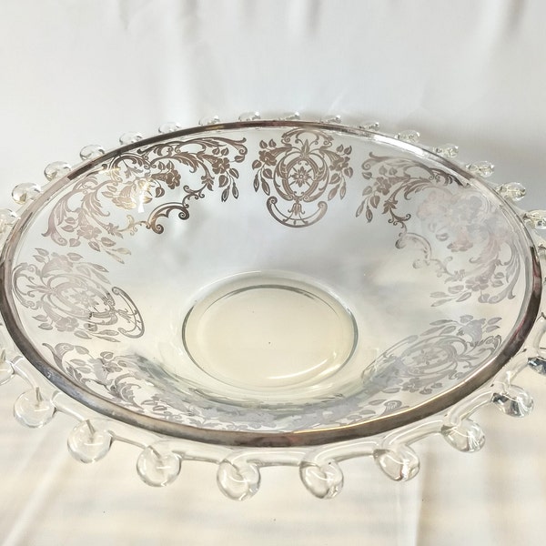 Silver Overlay Glass - Etsy