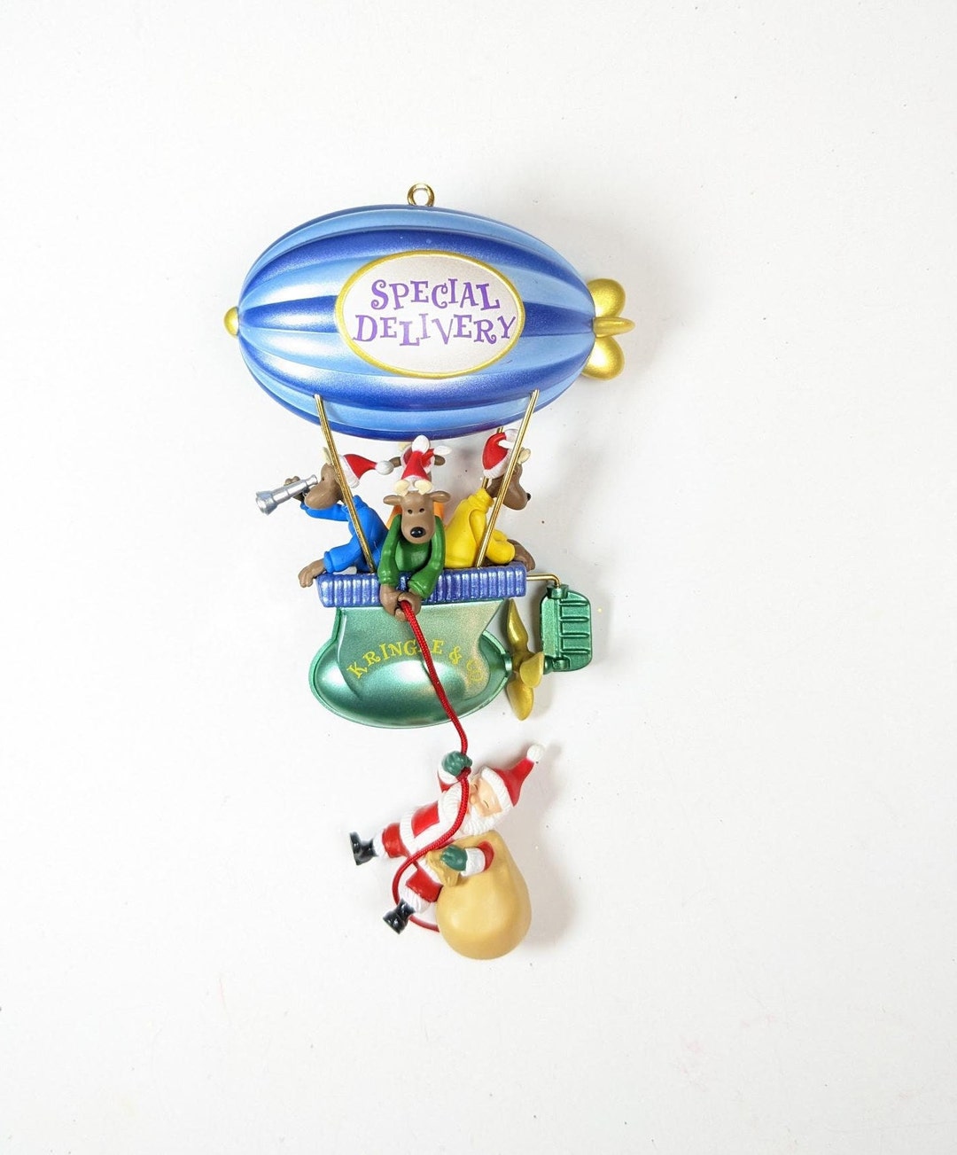 Kris & the Kringles Special Delivery Blimp Christmas Ornament - Etsy