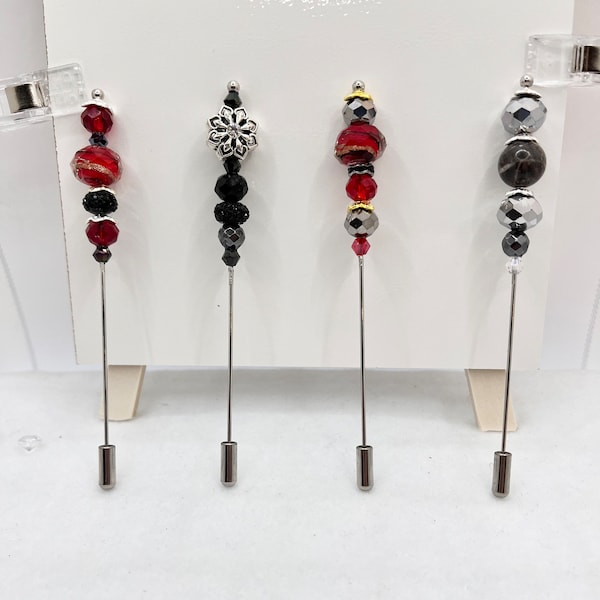 Beaded Stick Pins - Etsy