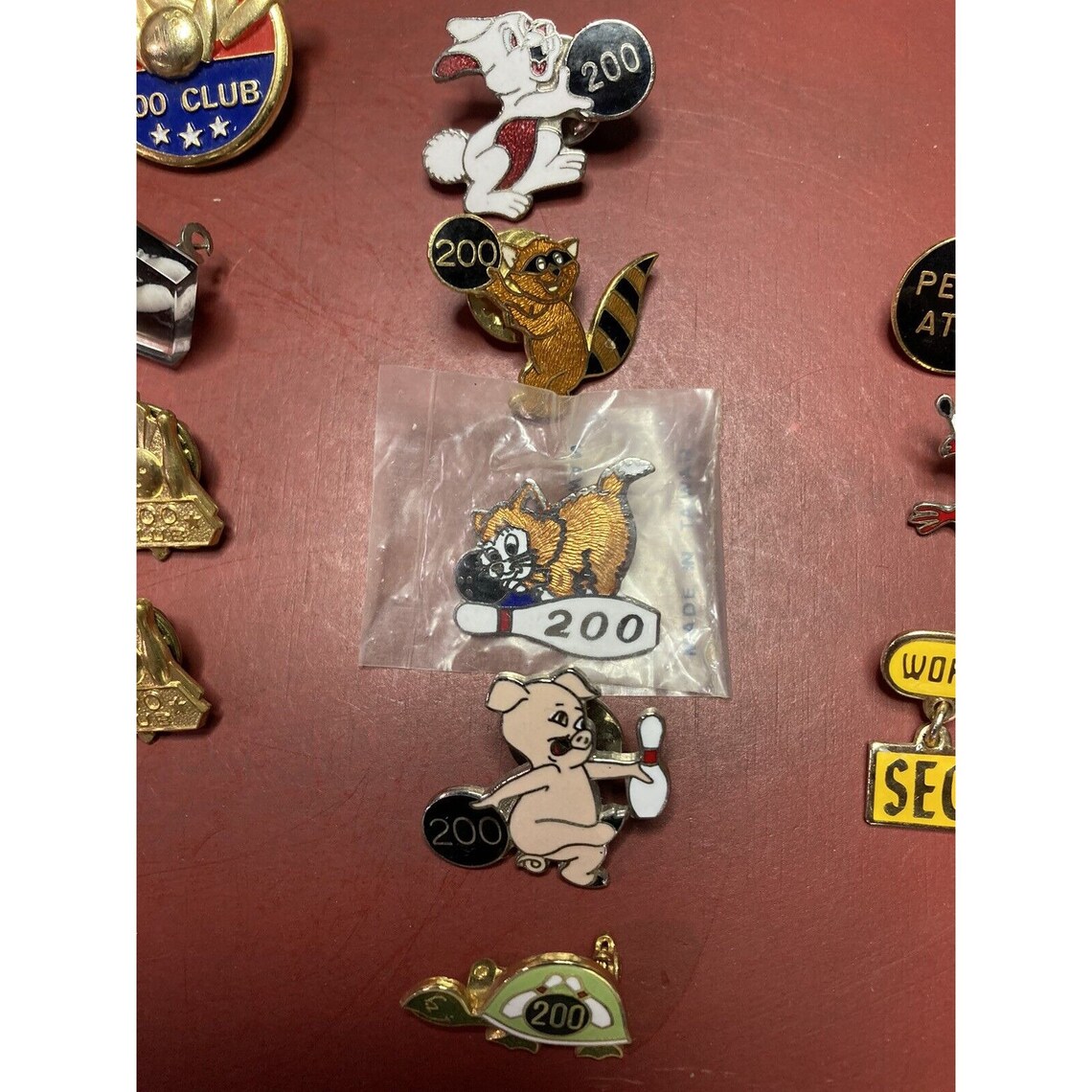 18 Vintage Bowling Award Score Participation Pins Animal and - Etsy