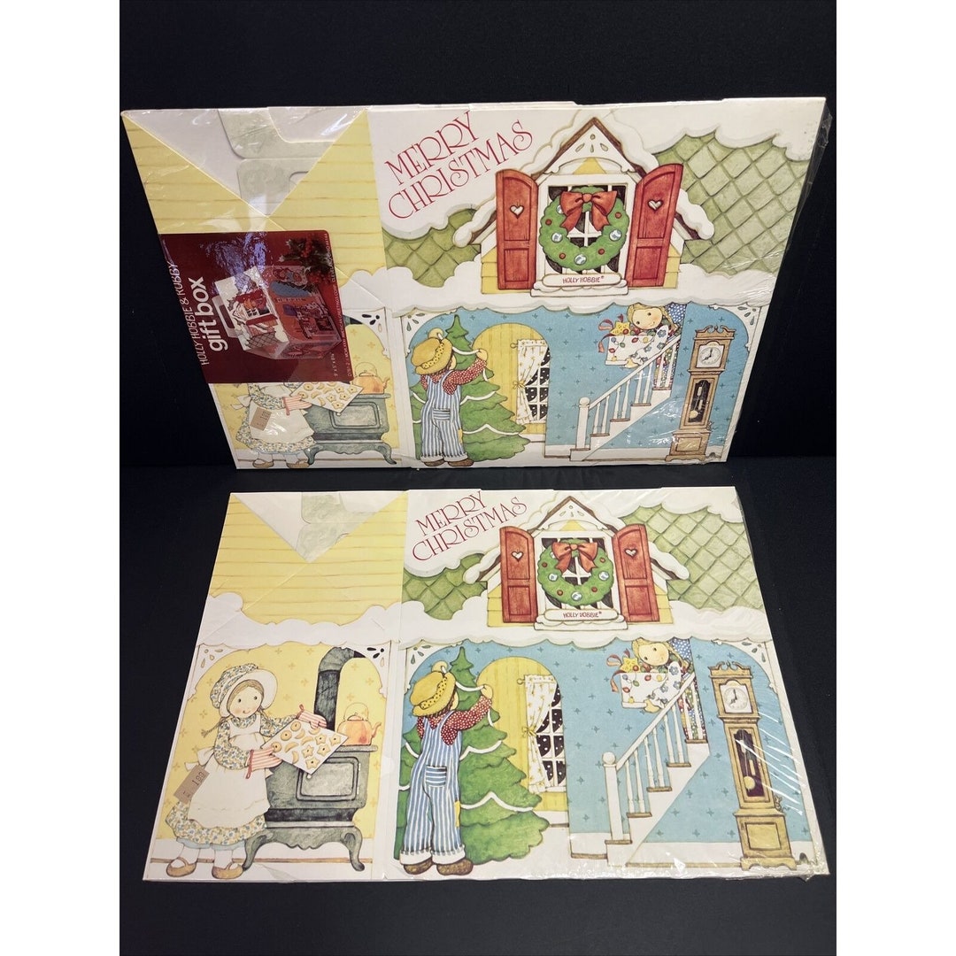 Vintage 80s Holly Hobbie & Robby Gift Box House to Make Sealed Set of 2 ...