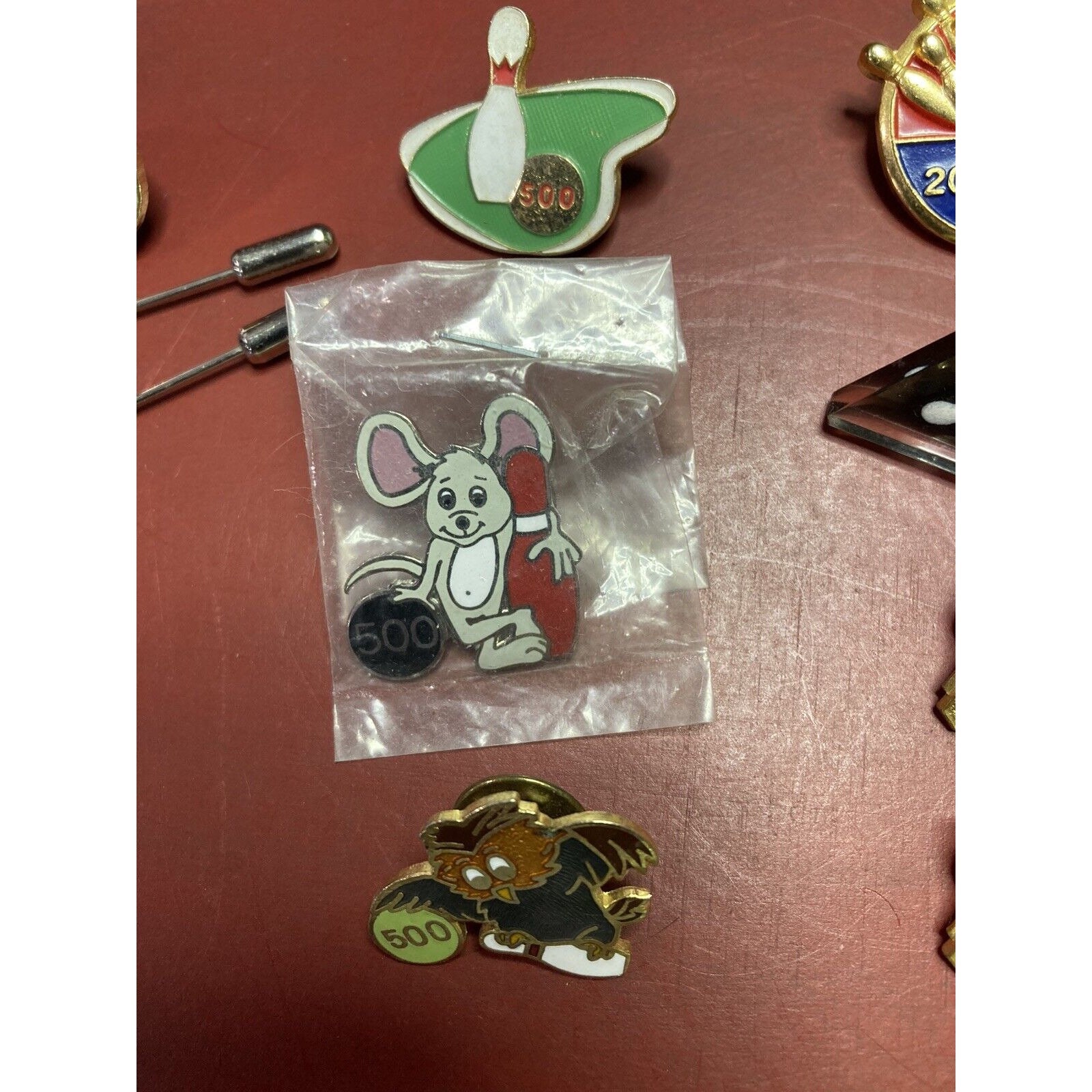 18 Vintage Bowling Award Score Participation Pins Animal and ...