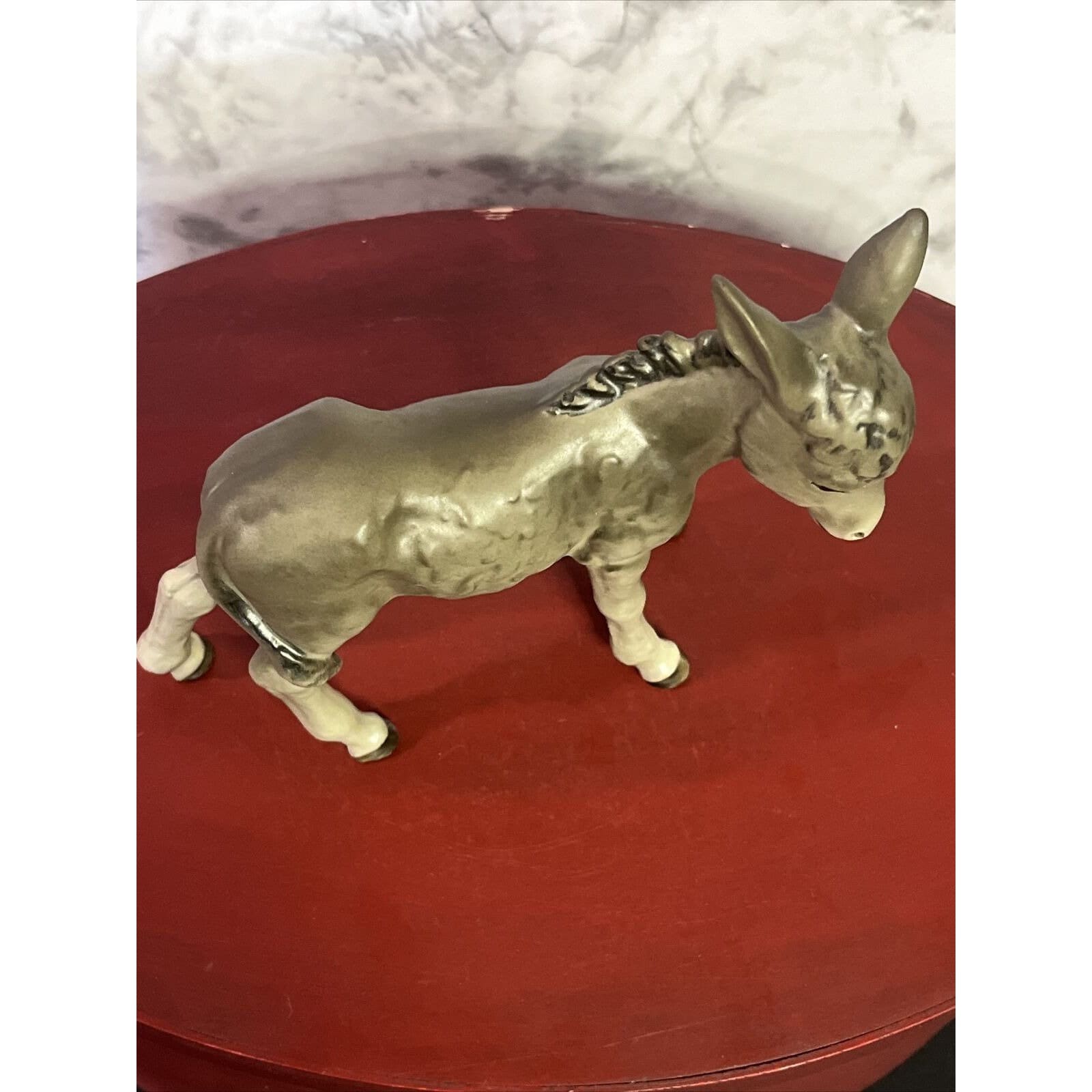 Vtg Goebel Hummel Nativity Donkey Animal Figurine Standing Gray West ...