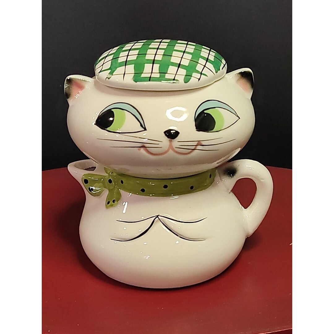 Vintage Holt Howard Cozy Kitten Cat Creamer Sugar Bowl Stacking Japan ...