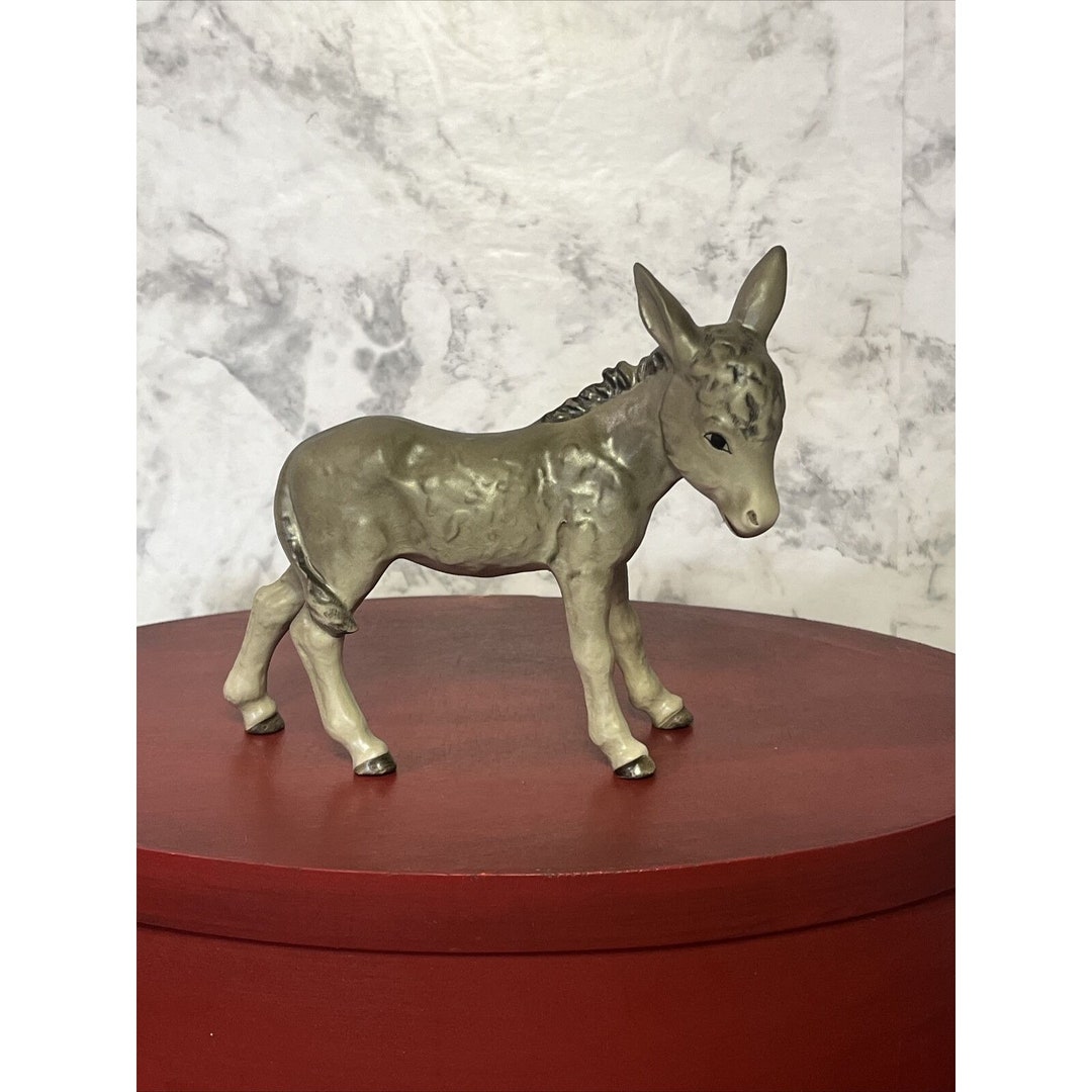 Vtg Goebel Hummel Nativity Donkey Animal Figurine Standing Gray West ...