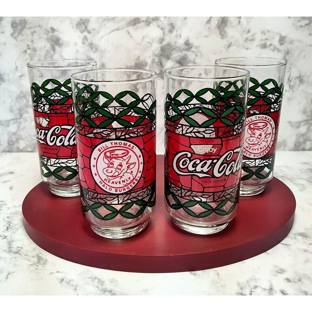 Michigan Coca Cola Halo Burger Drinking Glasses Tiffany Style Tumblers ...