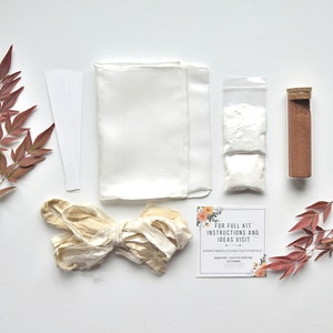 Natural Dye Kit Madder Root Silk Mini Kit, Dye Your Own Silk Scarf and ...