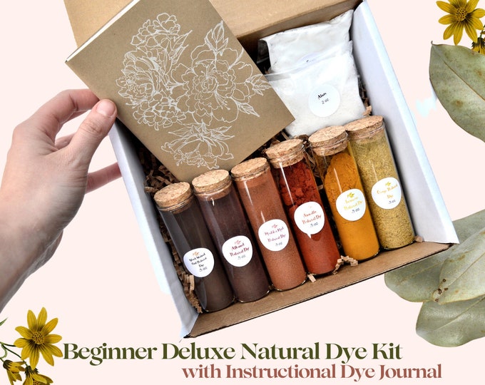 Natural Dye Kit, Botanical Dye Kit, Eco Dye Kit, Beginner Deluxe Dye ...