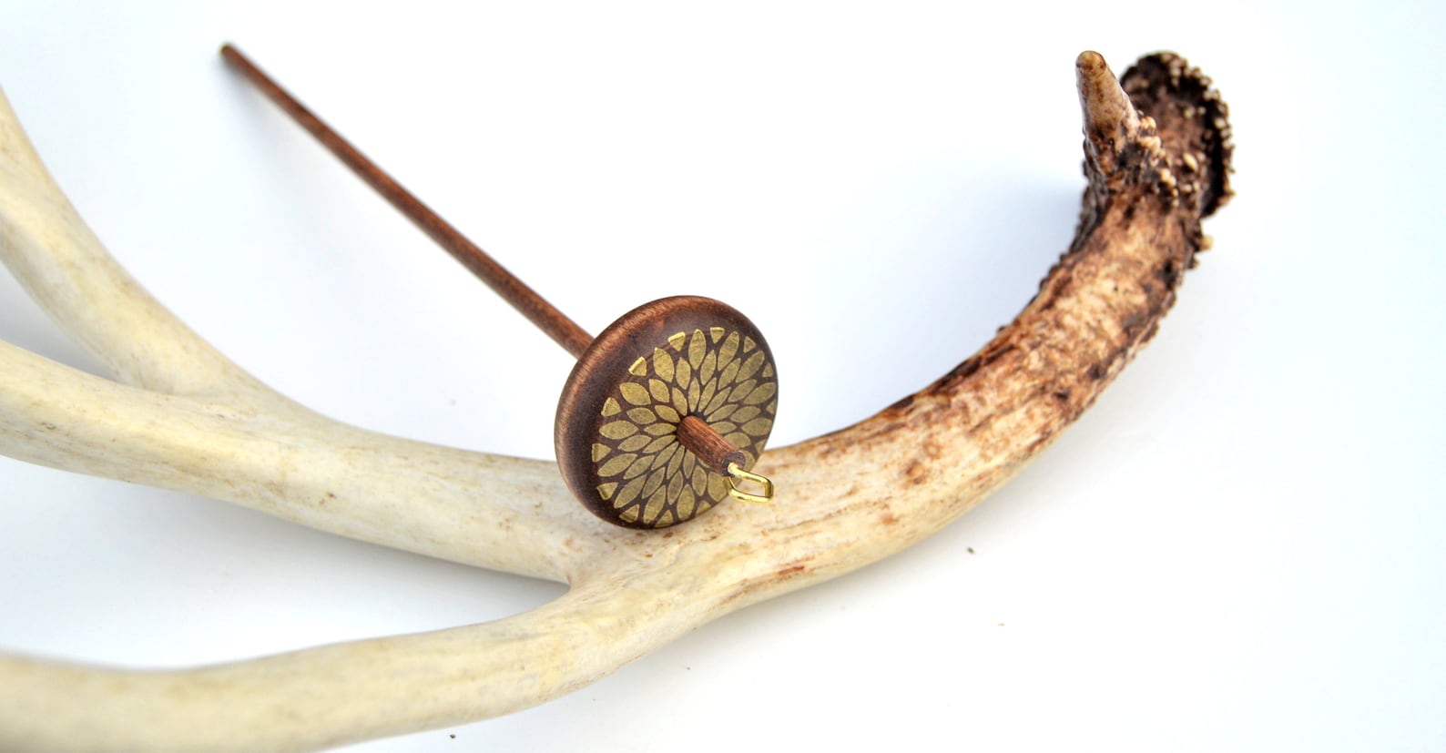 Golden Starflower Wooden Drop Spindle Top Whorl Drop Spindle - Etsy