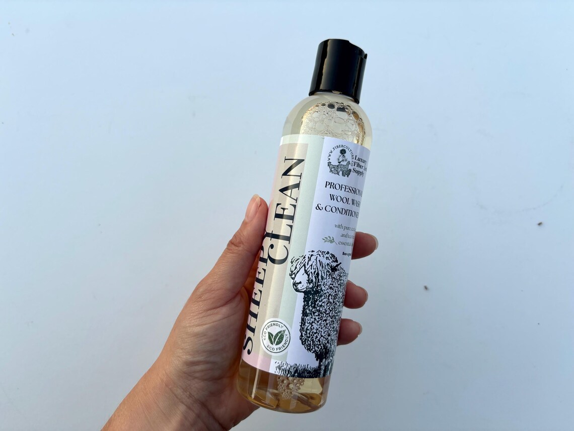 Sheepy Clean Wool Wash & Conditioner 8 Oz, All Natural Wool Wash Soap ...