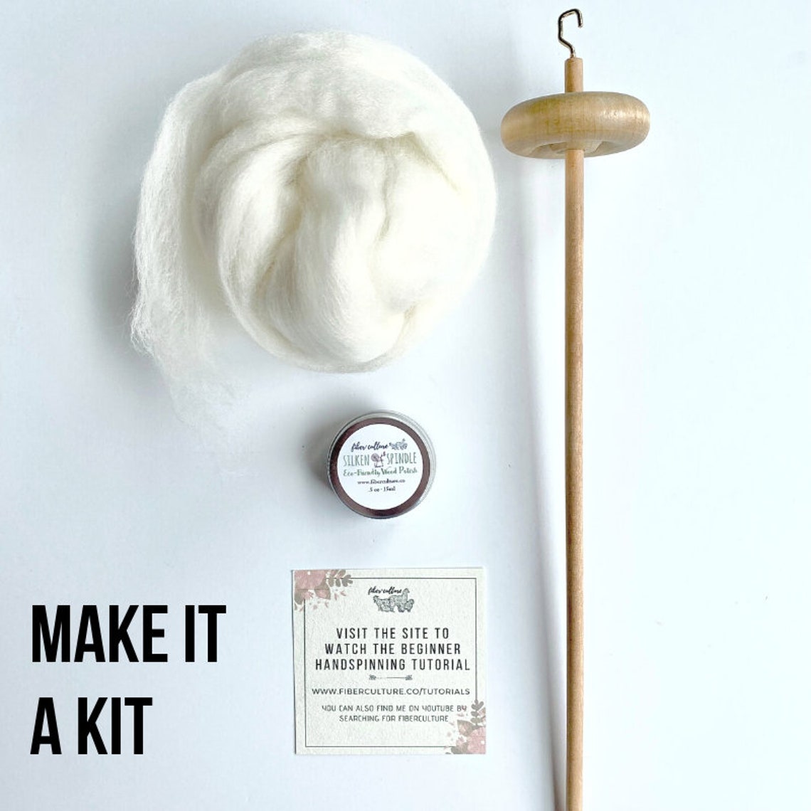 Floral Wooden Drop Spindle, Top Whorl Drop Spindle, Wood Drop Spindle ...