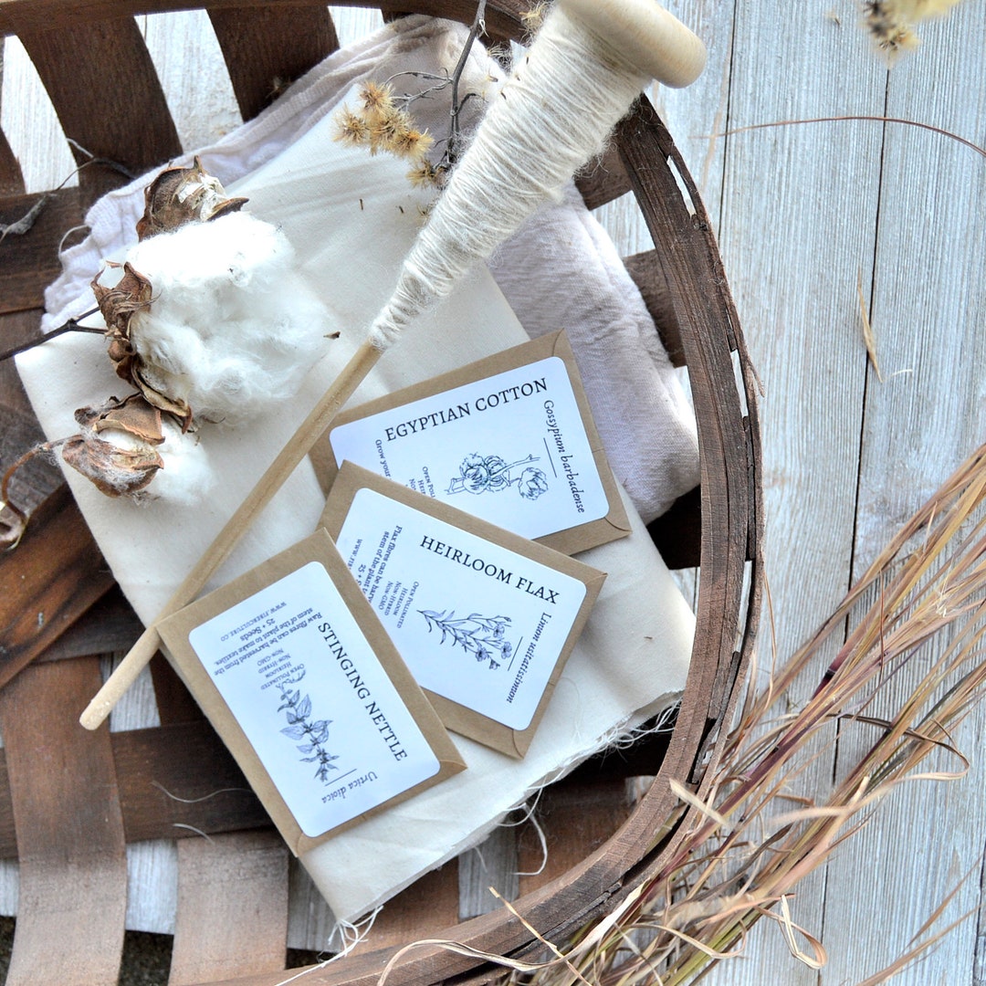 Natural Plant Fibers Seed Pack- Set of 3 Natural Fiber Plant Seeds ...