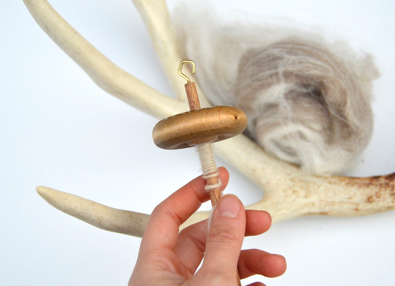 Infinity Lace Wooden Drop Spindle, Top Whorl Drop Spindle, Wood Drop ...