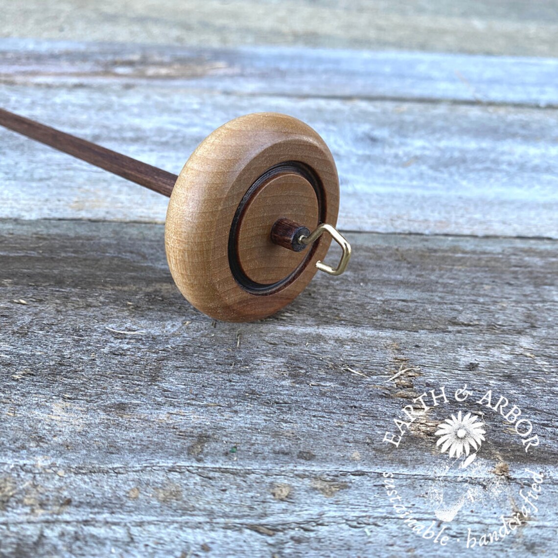 Beginner One of A Kind Wood Drop Spindle, Handcrafted Top Whorl Drop ...