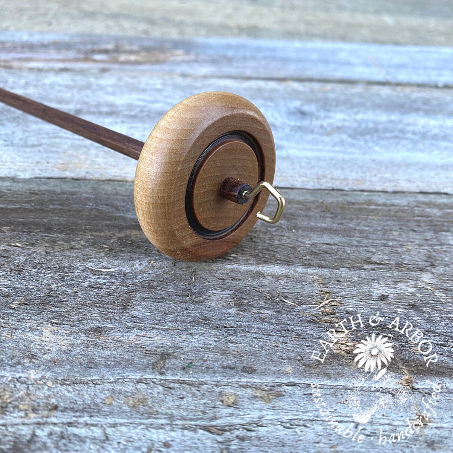 Beginner One of A Kind Wood Drop Spindle, Handcrafted Top Whorl Drop ...