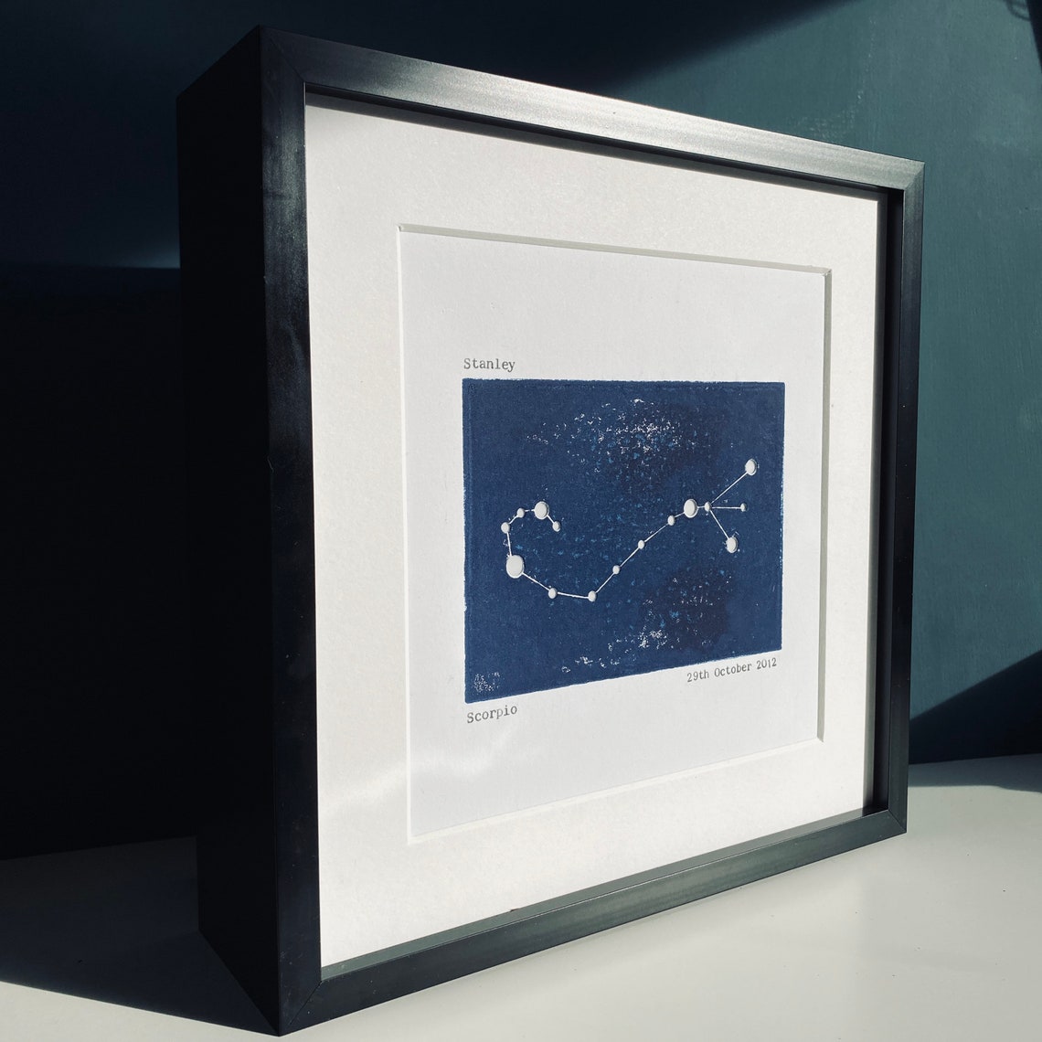 Scorpio Constellation Light Box Personalised Gift Nursery Lamp - Etsy
