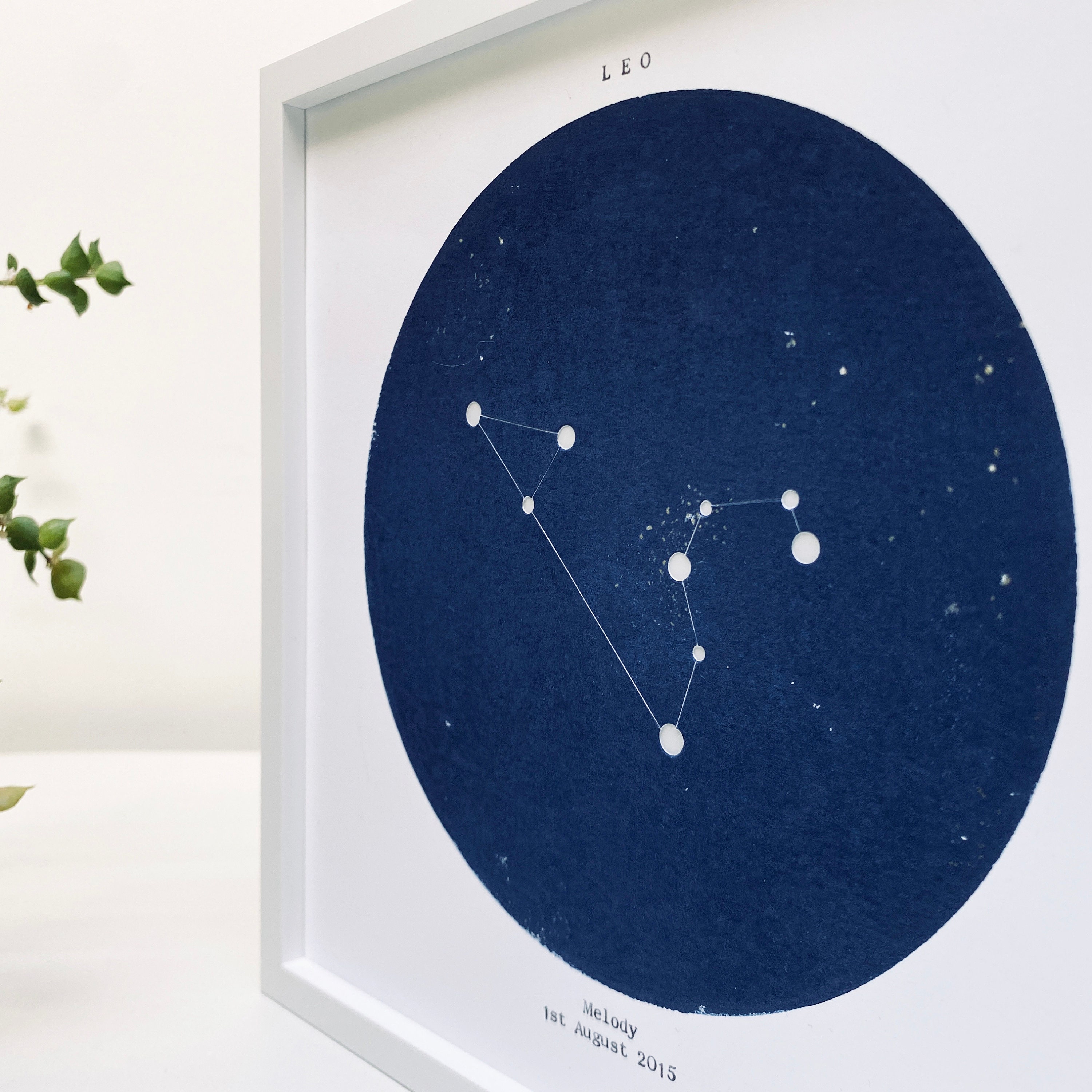 Leo Star Sign Constellation Light Box. Night Light. Side - Etsy