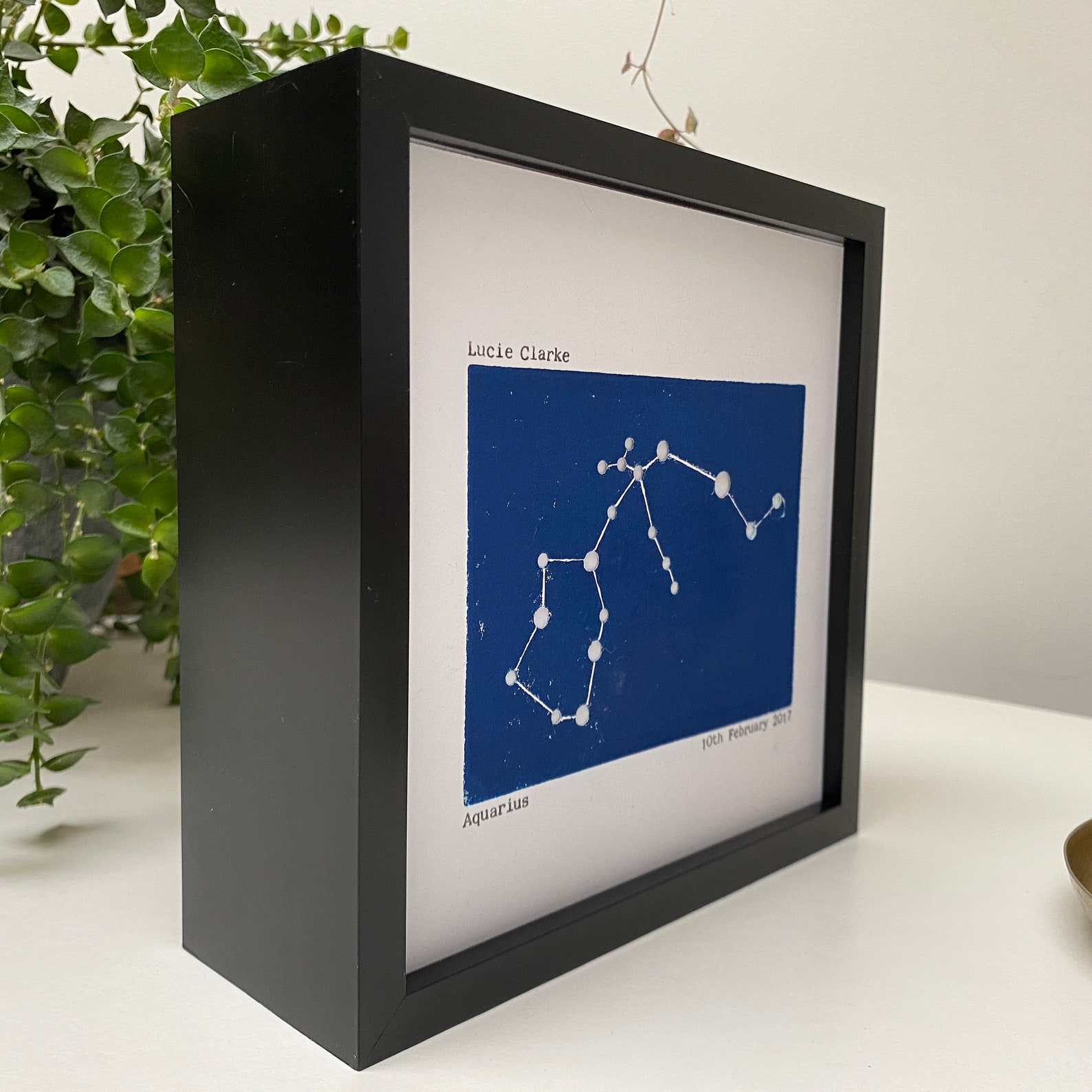 Personalised Star Sign Light Box Night Light Illuminated - Etsy