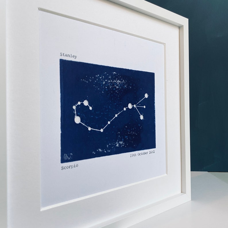 Scorpio Constellation Light Box Personalised Gift Nursery Lamp - Etsy