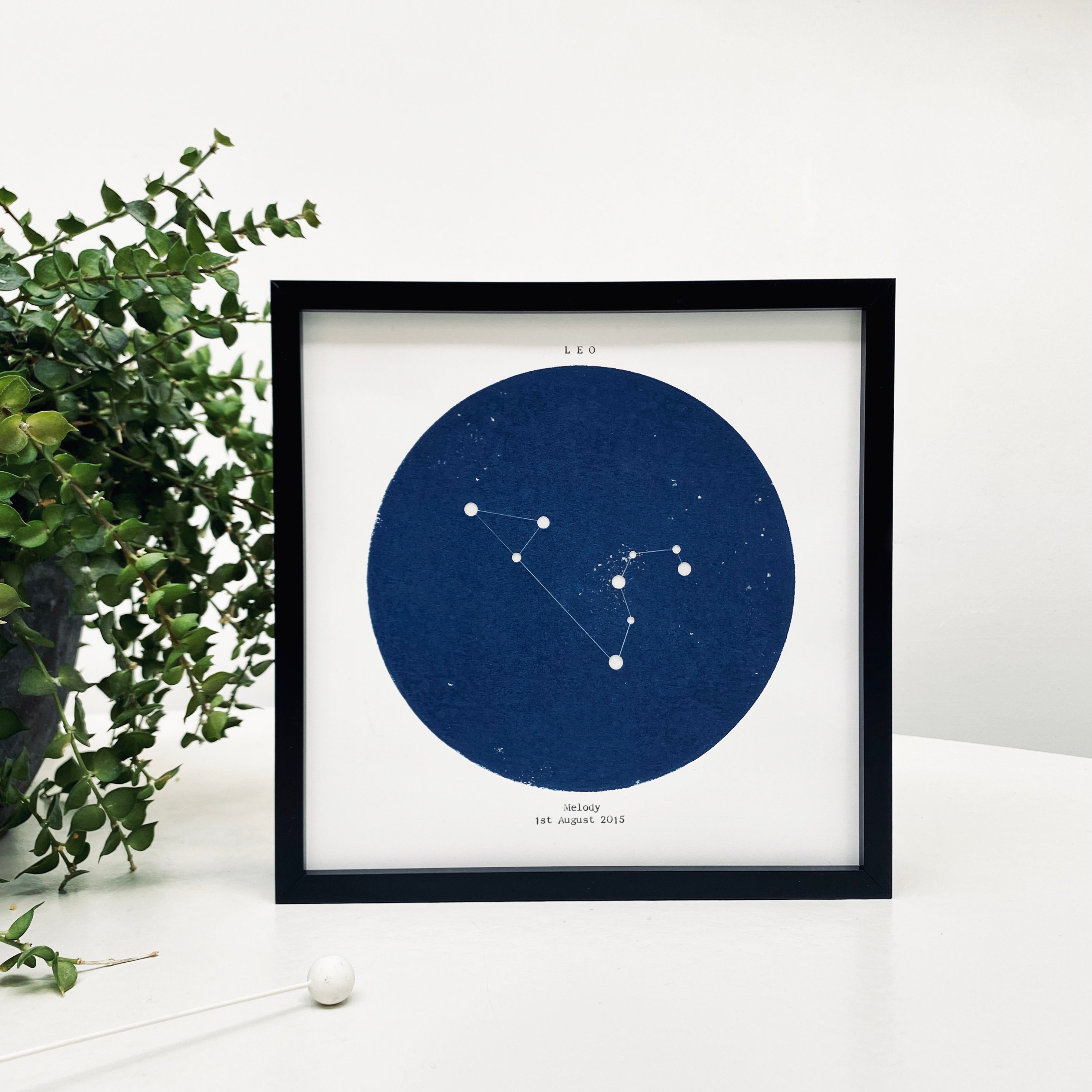 Leo Star Sign Constellation Light Box. Night Light. Side - Etsy