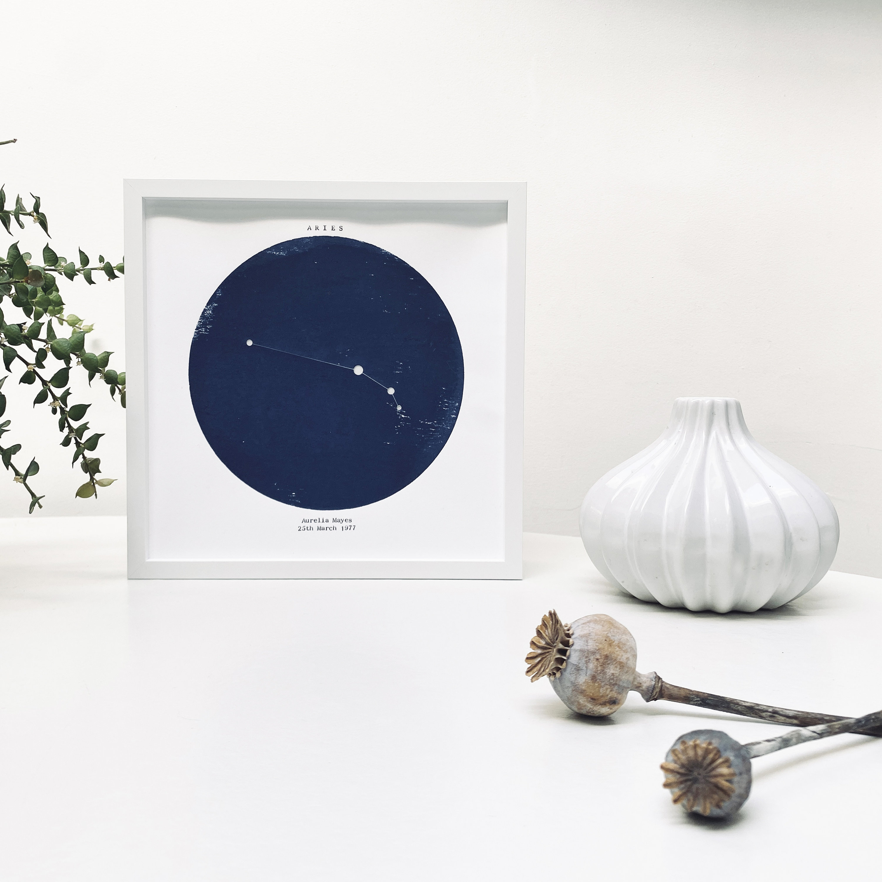 Aries Star Sign Constellation Light Box. Night Light With - Etsy