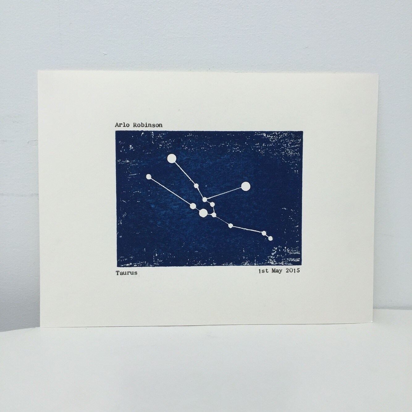 Taurus Art Print Constellation Star Sign Zodiac Horoscope Personalised ...