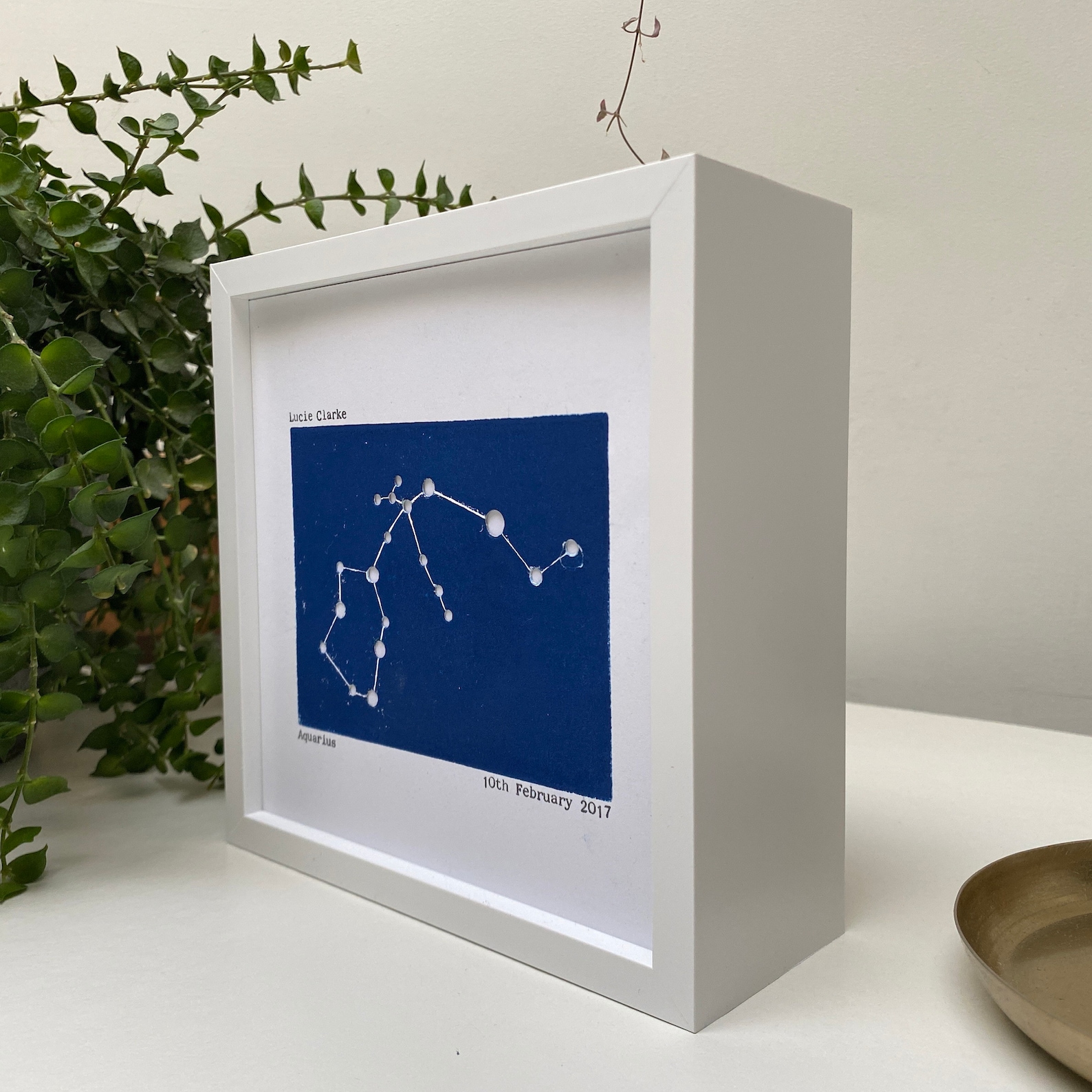 Personalised Star Sign Light Box Night Light Illuminated - Etsy