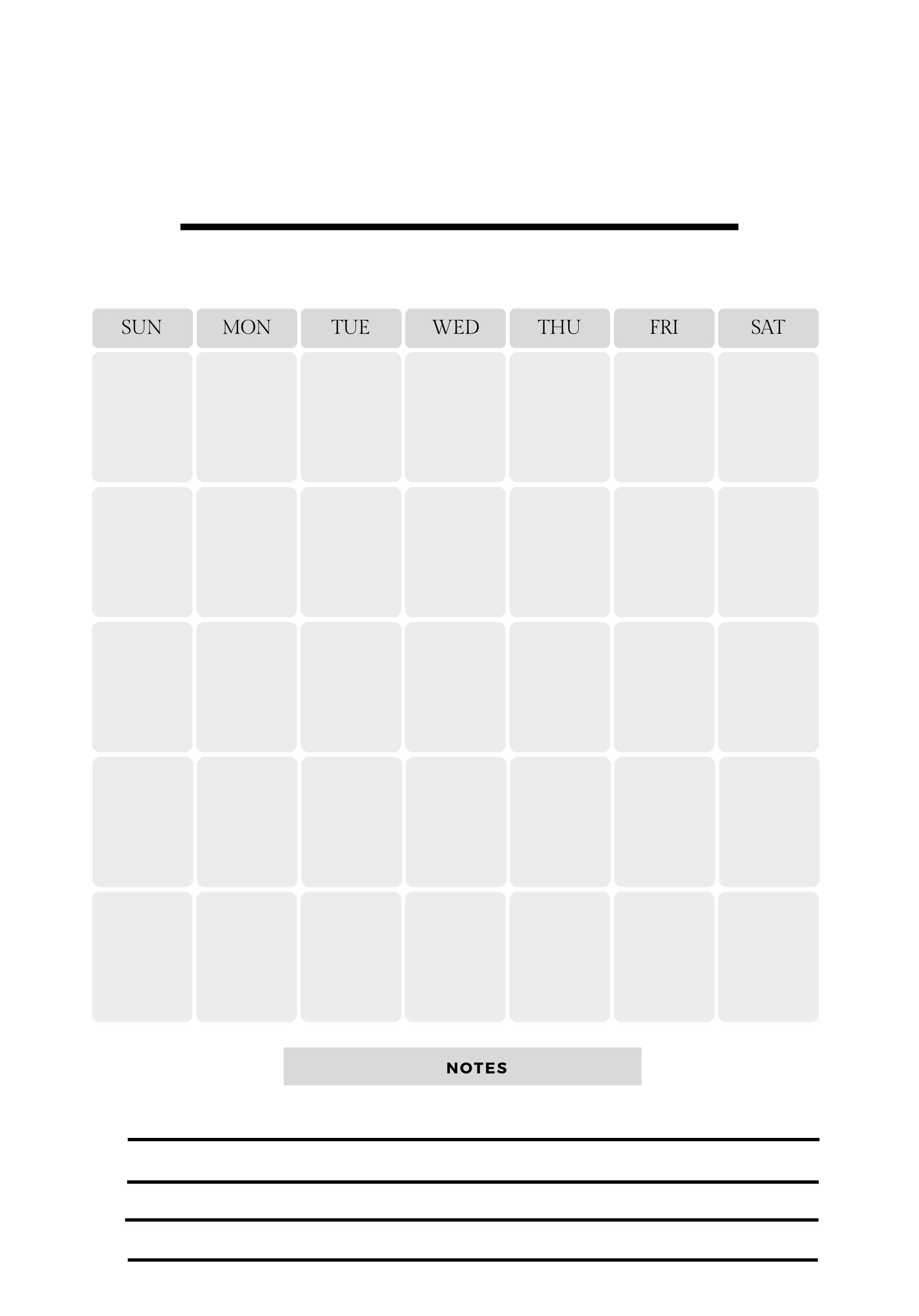 Elegant Blank Digital Planner Printable iPad Friendly - Etsy